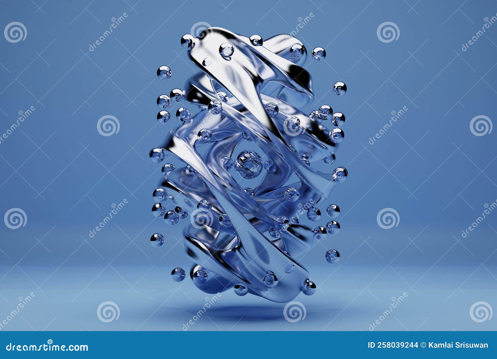 3D Render Abstract Blue Layered Background Modern Geometric Shape ...