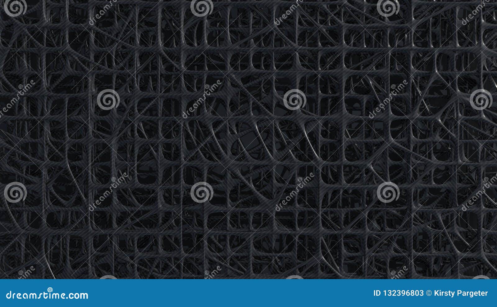 3D Render of Abstract Chaotic Elements Stock Illustration ...