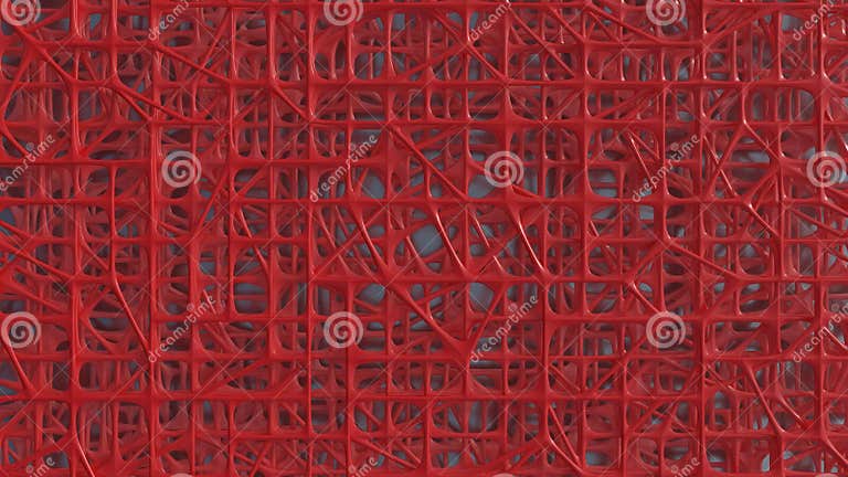 3D Render of Abstract Chaotic Elements Stock Illustration ...