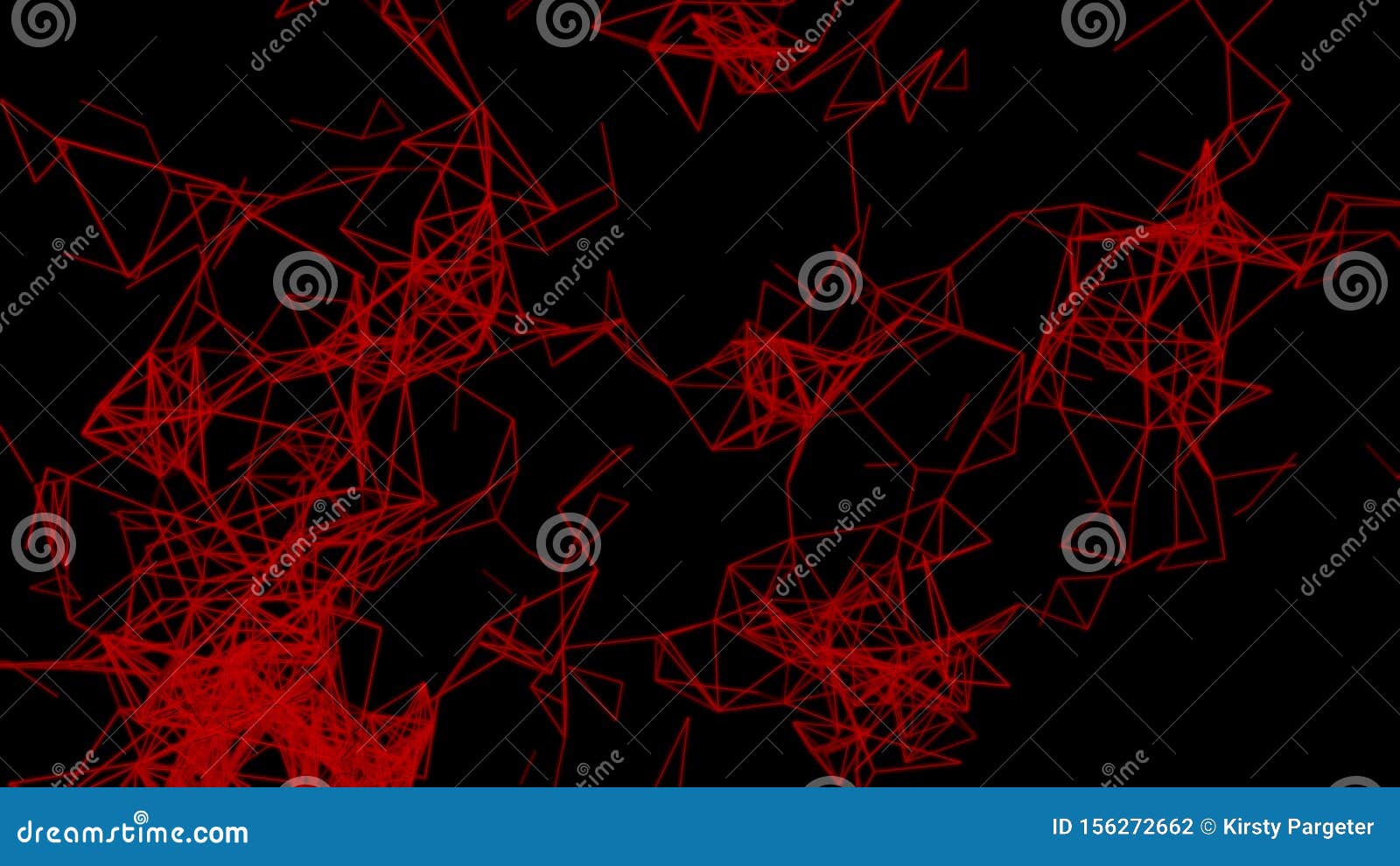 3D Render of Abstract Chaotic Elements Stock Illustration ...