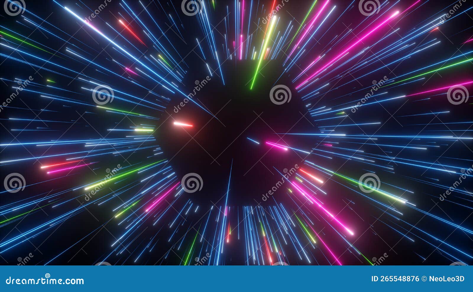 3d Render, Abstract Colorful Background with Geometric Hexagonal Shape ...