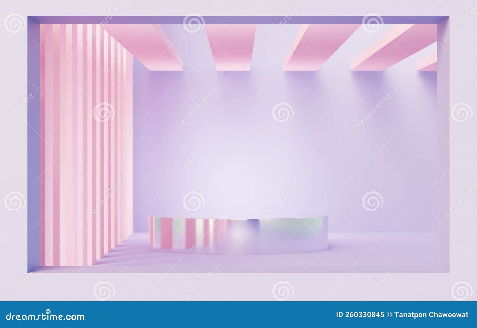 3d Render Abstract Display Podium Platform for Product Presentation and ...