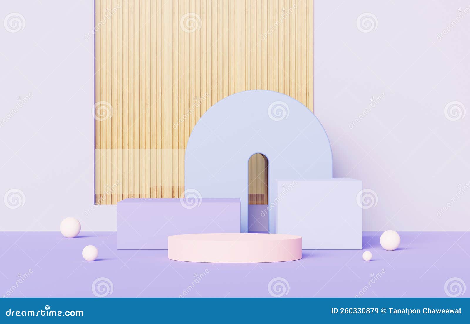 3d Render Abstract Display Podium Platform for Product Presentation and ...