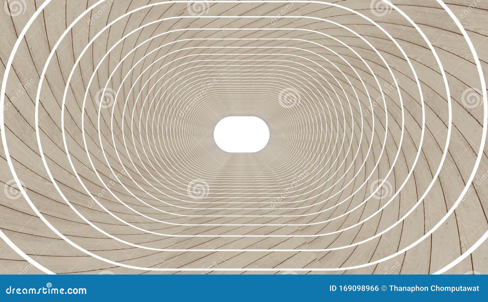 3d Render of Abstract Ellipse Shape Stock Illustration - Illustration ...