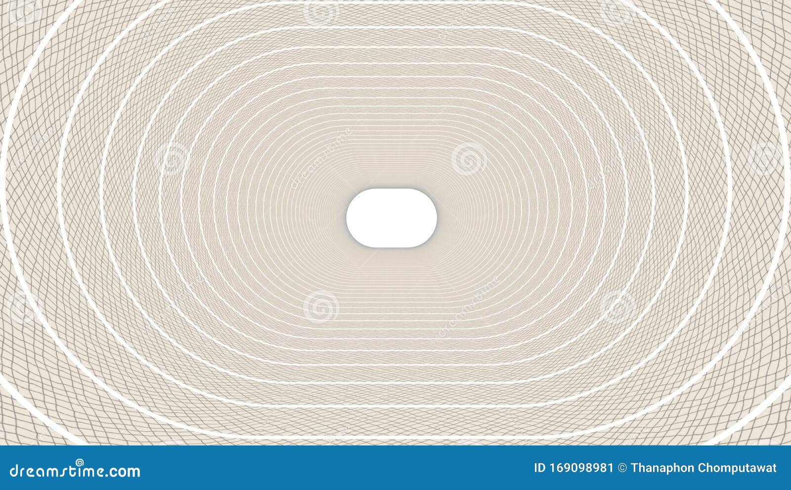 3d Render of Abstract Ellipse Shape Stock Illustration - Illustration ...