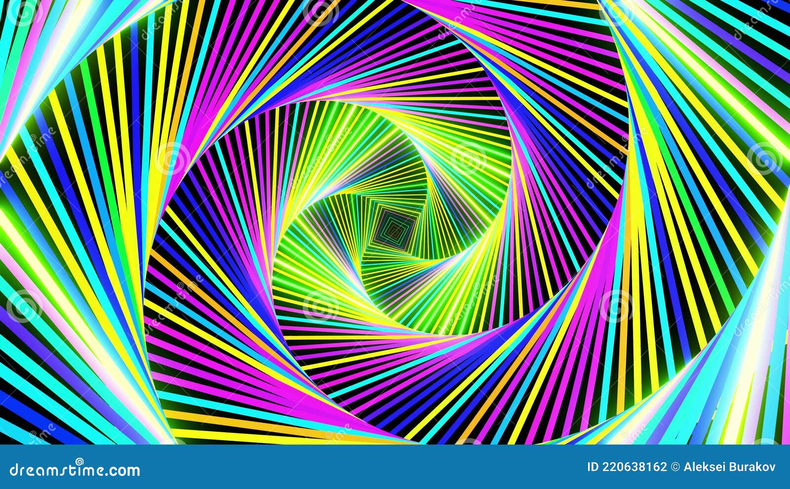 3d Render. Abstract Festive Background with Square Frames Form a ...