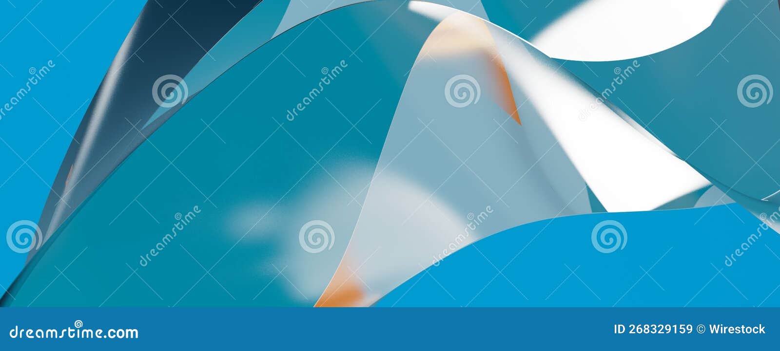 3D Render of an Abstract Flowing Blue Background for Wallpapers Stock ...