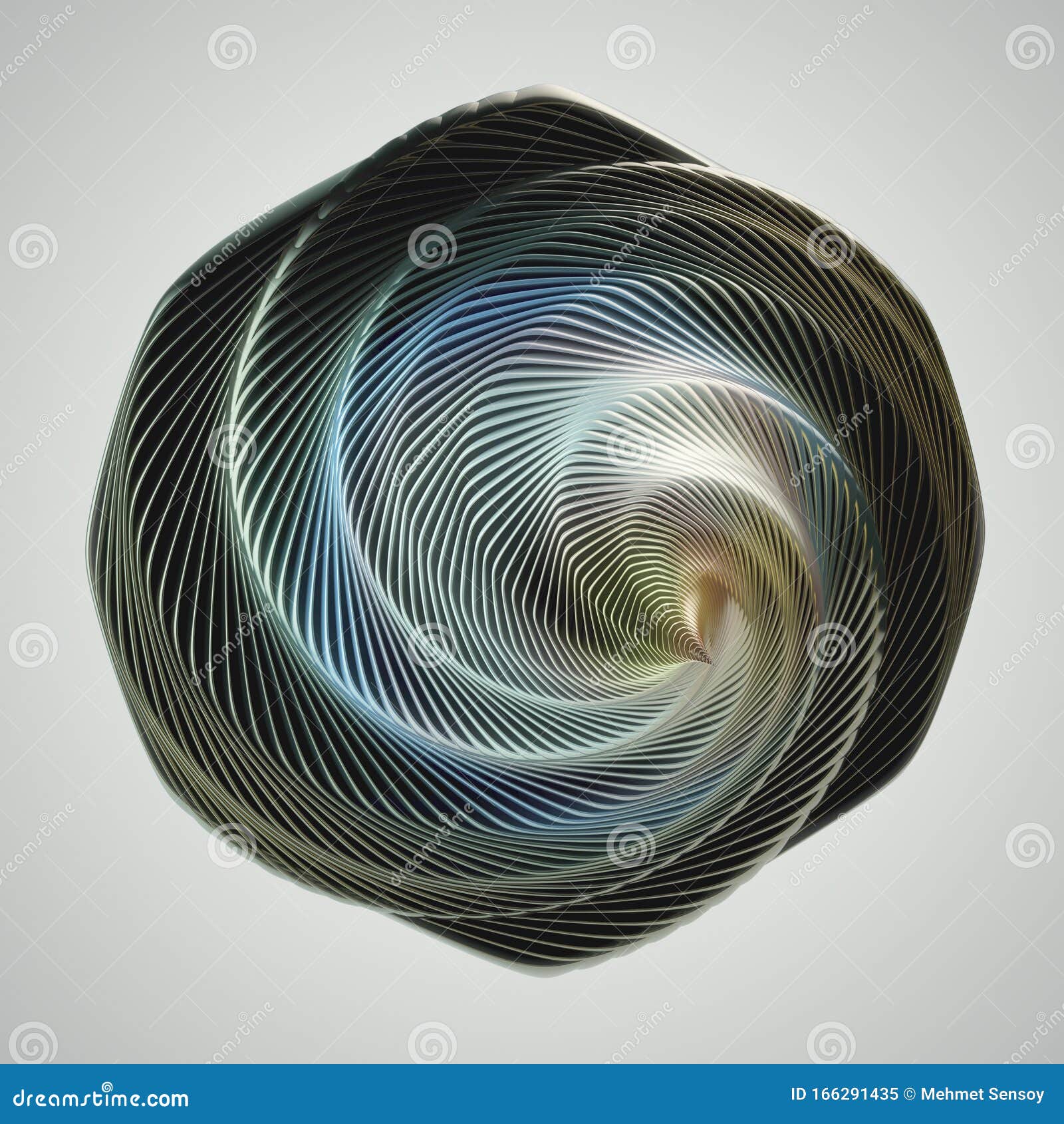3D Render of Abstract Form stock illustration. Illustration of graphic ...