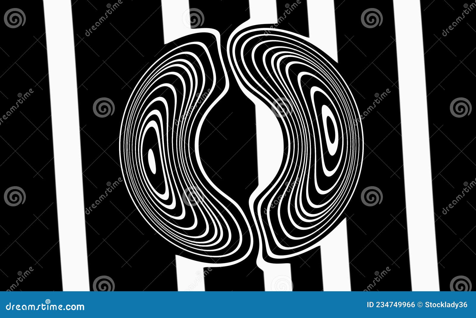 3D Render Abstract Generative Art Stock Illustration - Illustration of ...