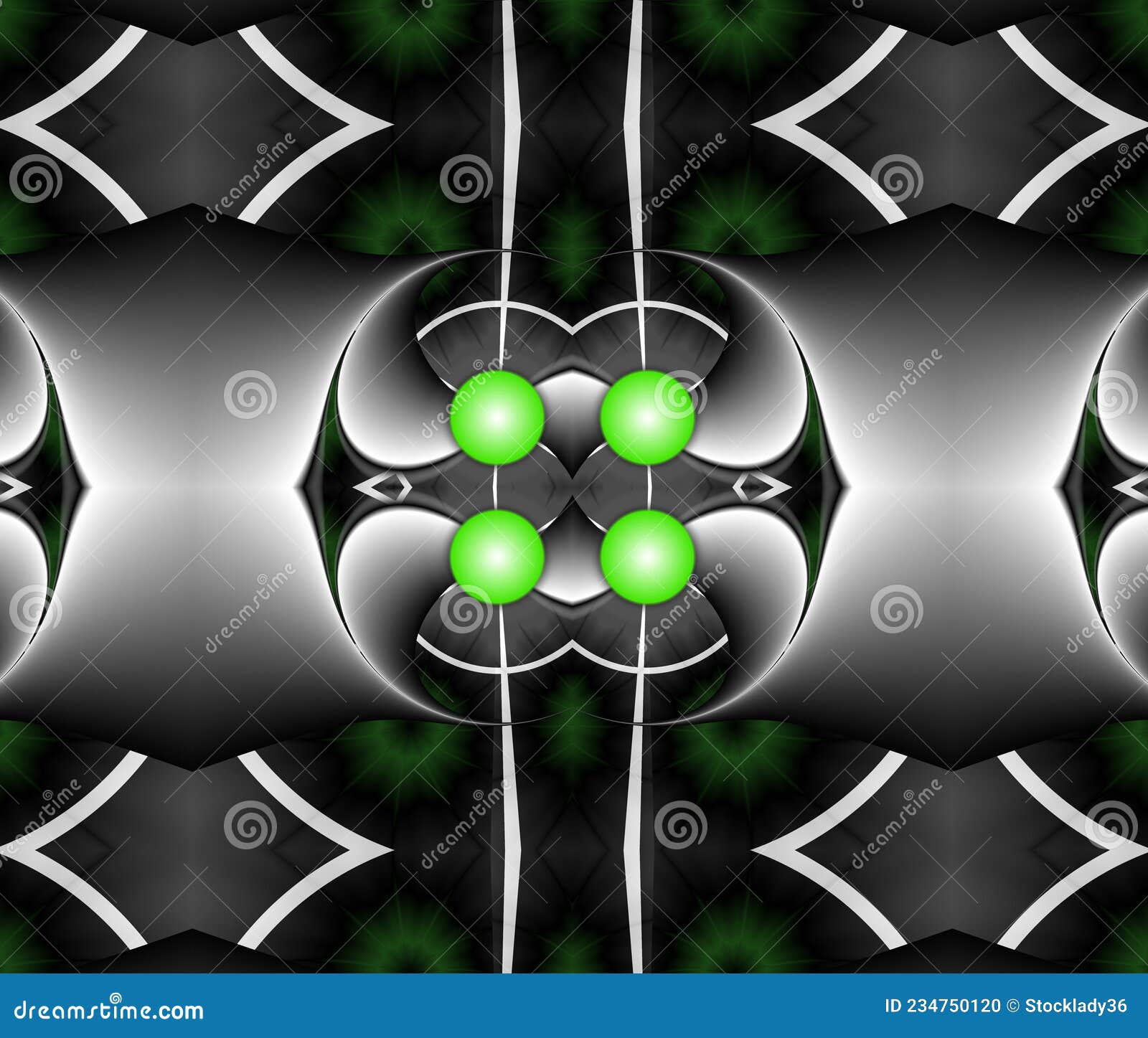 3D Render Abstract Generative Art Stock Illustration - Illustration of ...