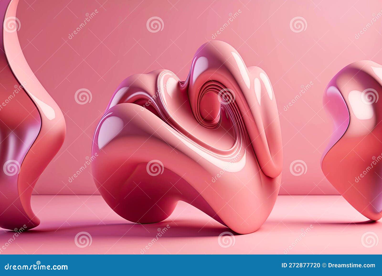 3D Render Abstract Geometric Background in Form of Three-dimensional ...