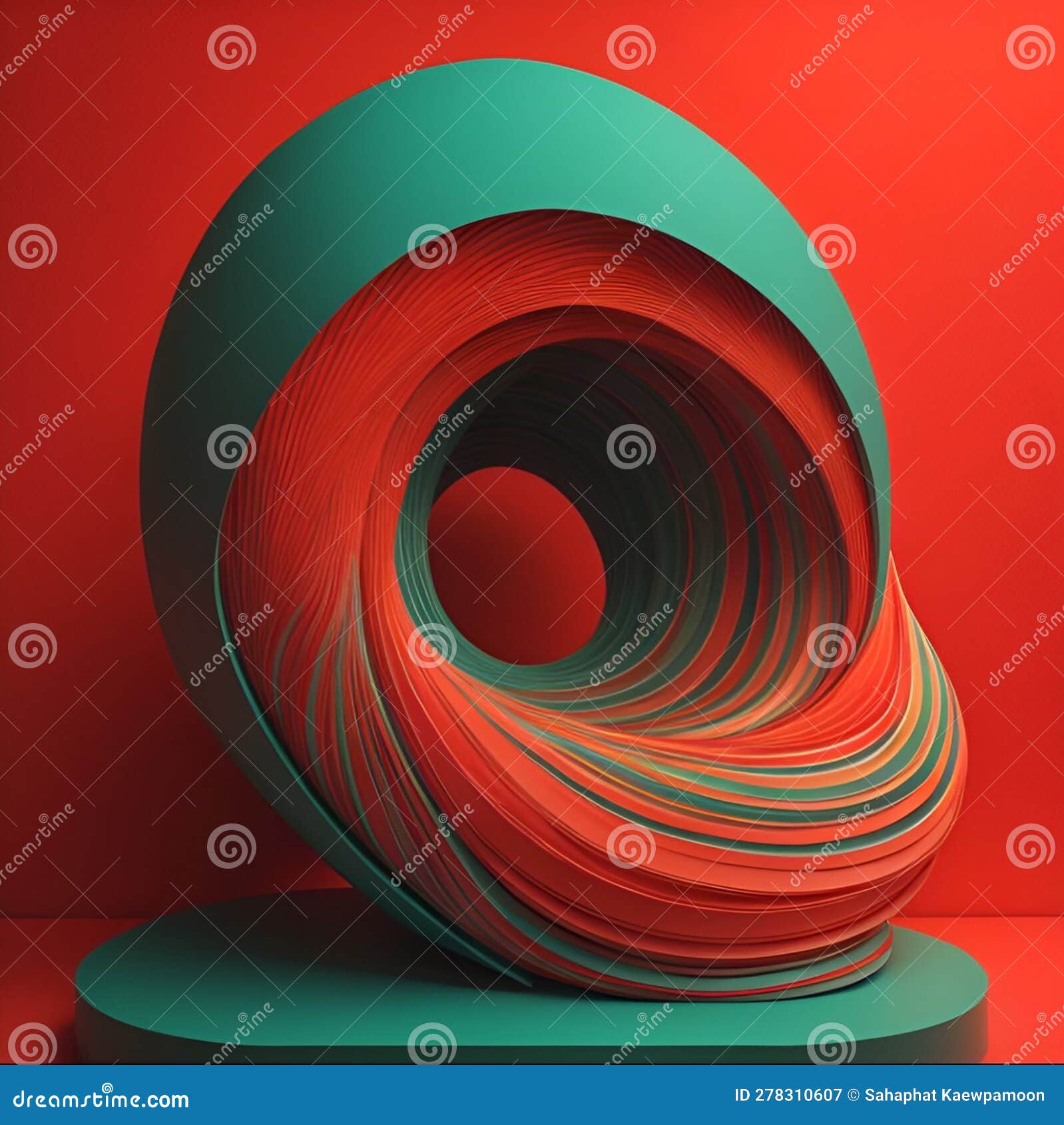 3d Render of Abstract Geometric Forms. Minimal Background Design Stock ...