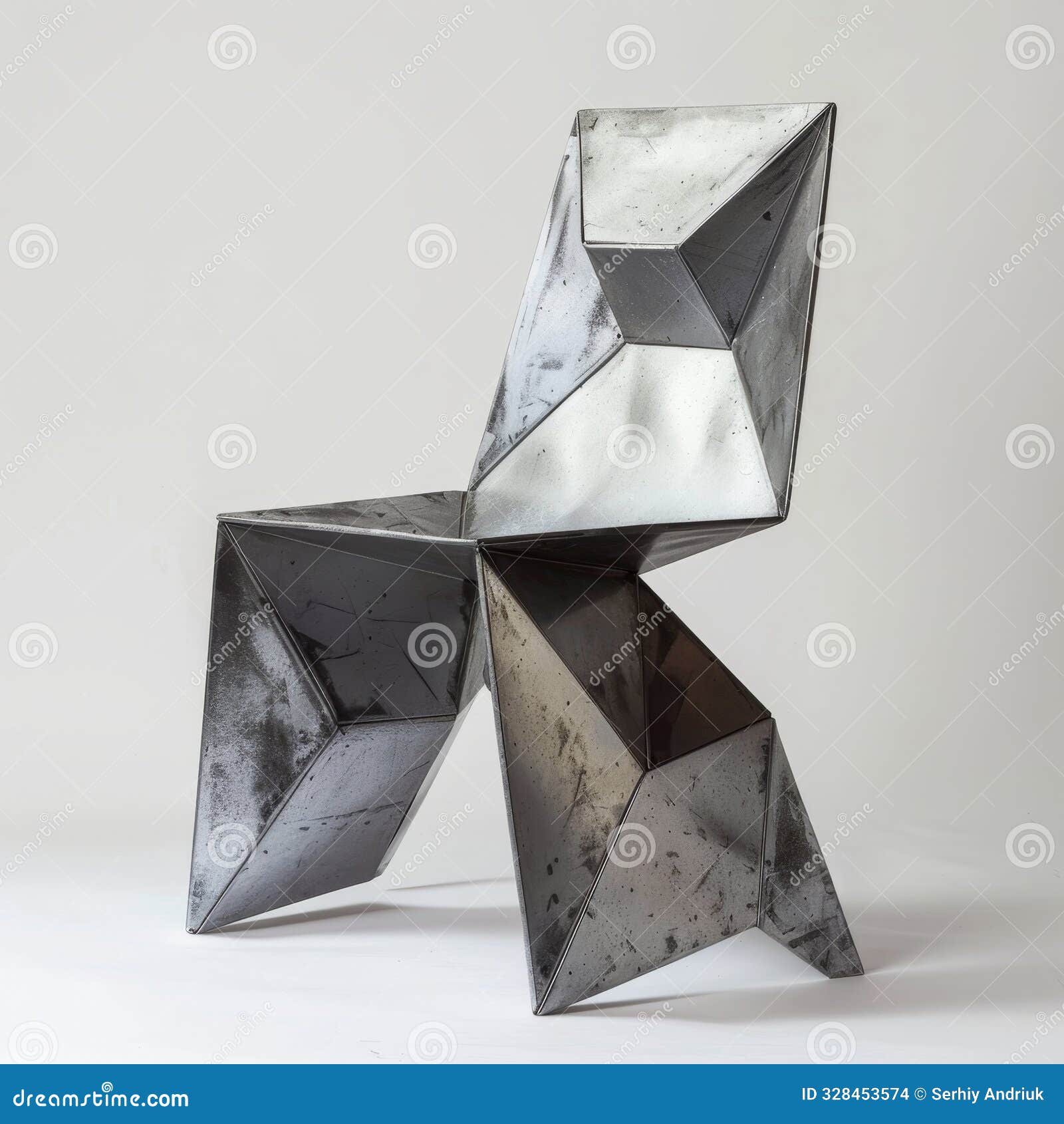 3d Render, Abstract Geometric Shapes, Gray Background, Modern Design ...