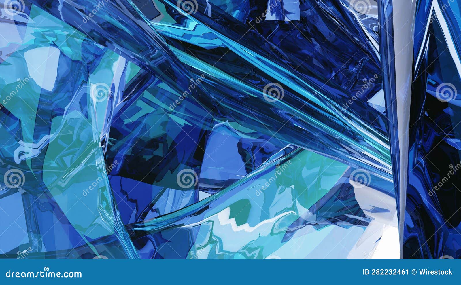 3d Render Abstract Glass Background Stock Illustration - Illustration ...
