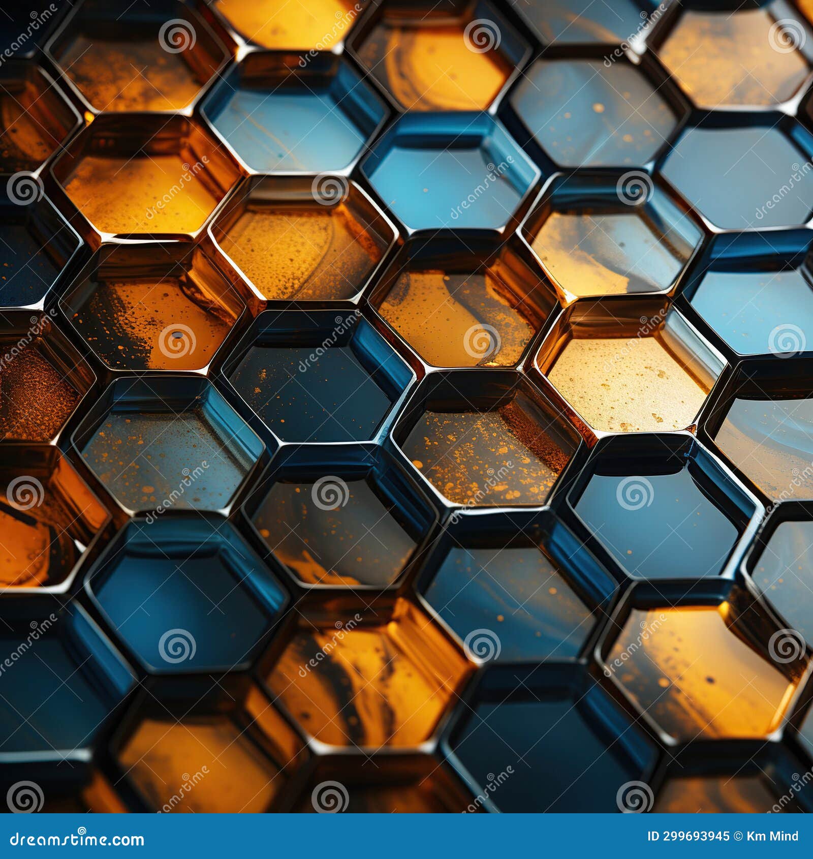 3d Render, Abstract Hexagonal Background, Honeycomb Pattern, Close-up, Generative AI Stock ...