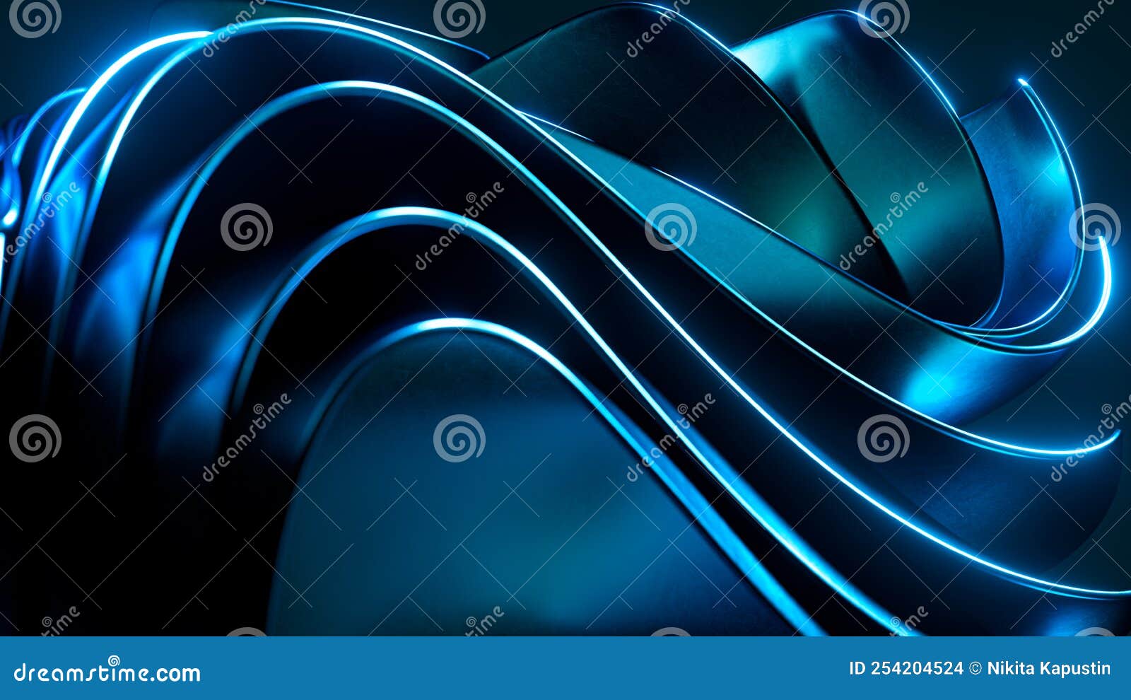 3d Render of Abstract Metallic Rough Matte Art Overlapping with Elegant ...