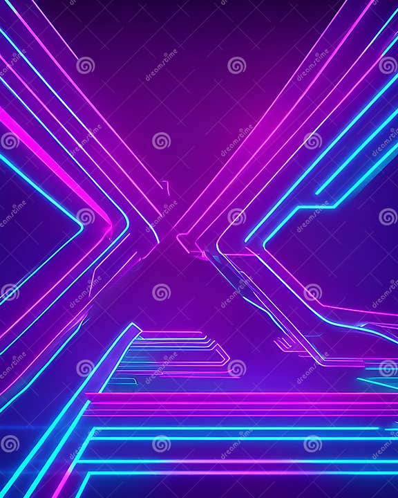 3d Render, Abstract Minimal Neon Background, Best Ai Generated Stock ...