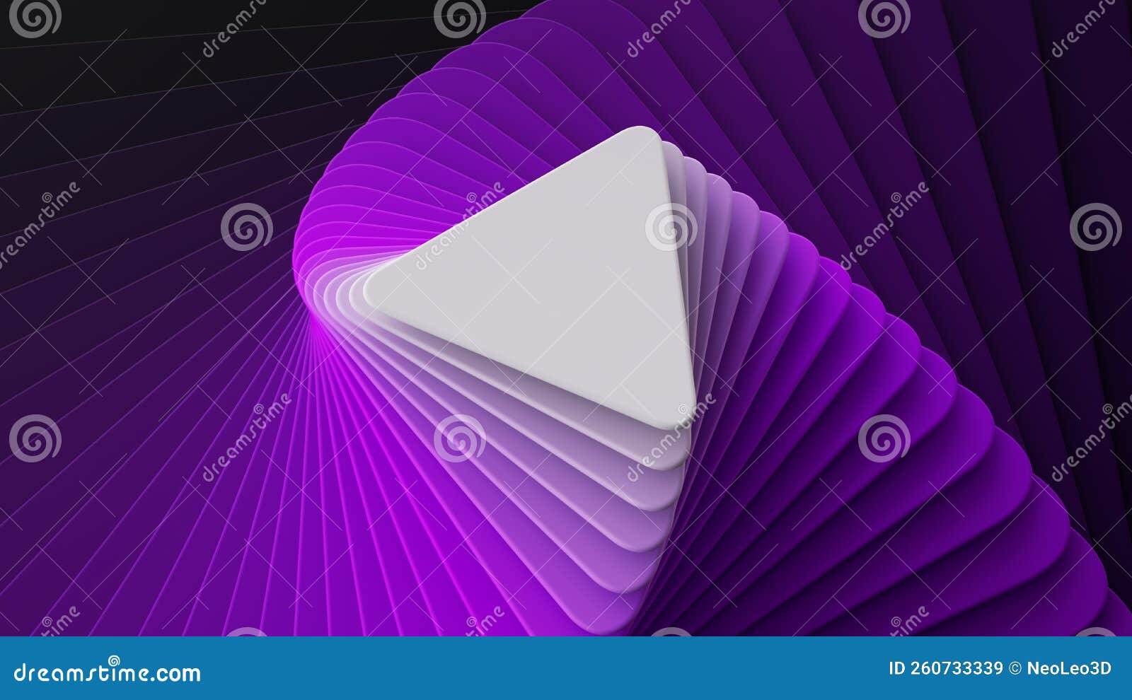 3d Render, Abstract Modern Minimalist Wallpaper, Blank Triangular Cards ...