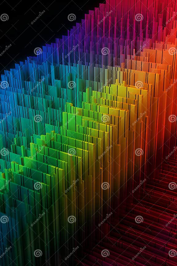 3D Render, Abstract Multicolor Spectrum Background AI Generated Stock ...
