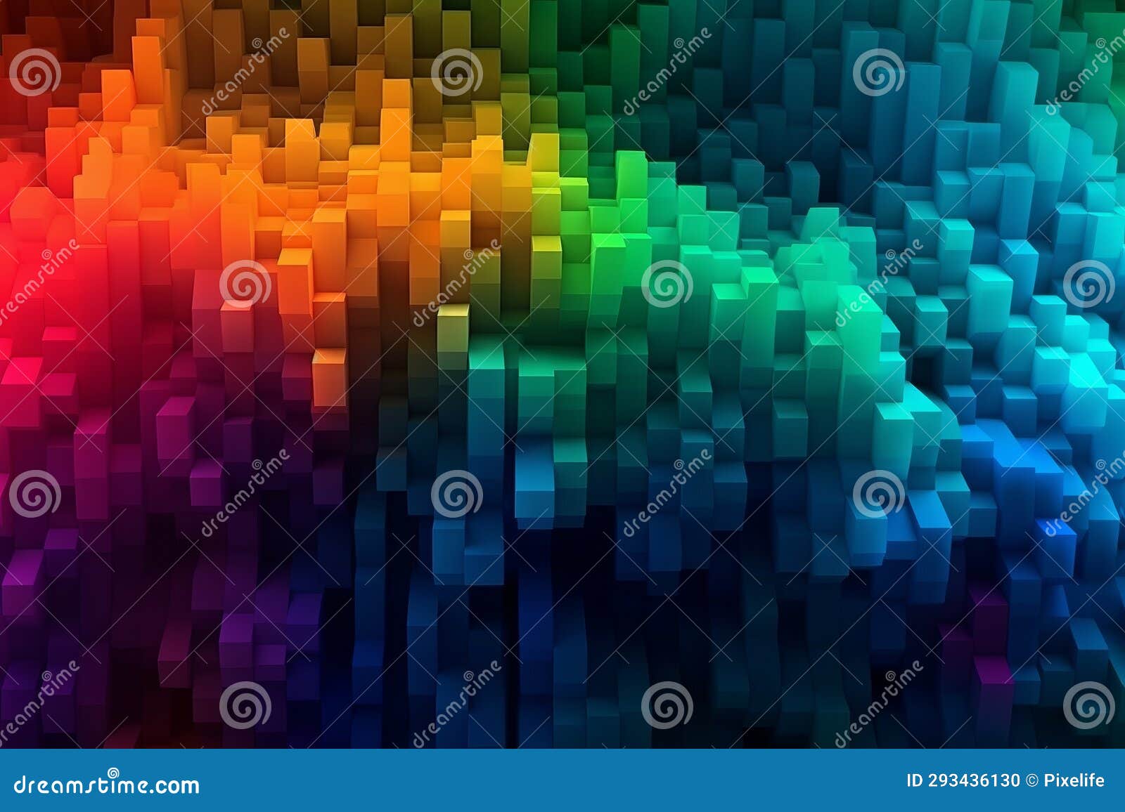 3D Render, Abstract Multicolor Spectrum Background AI Generated Stock ...