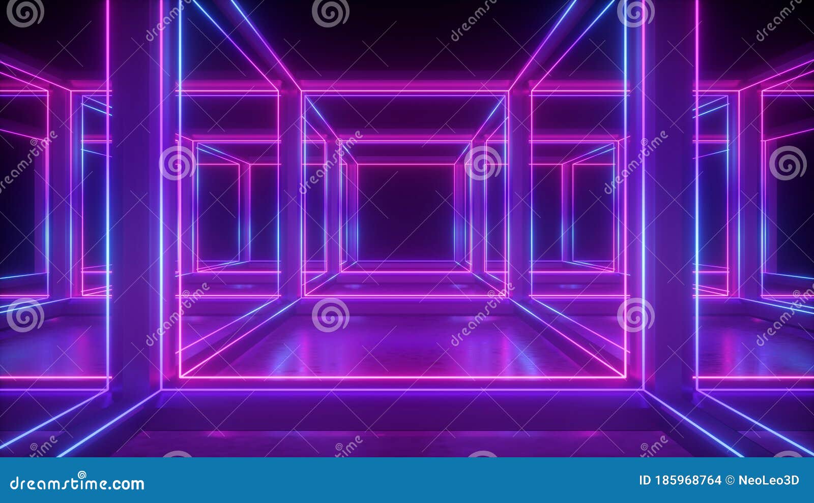 Neon Cage For Bird Silhouette Vintage Captivity Concept Red Color ...