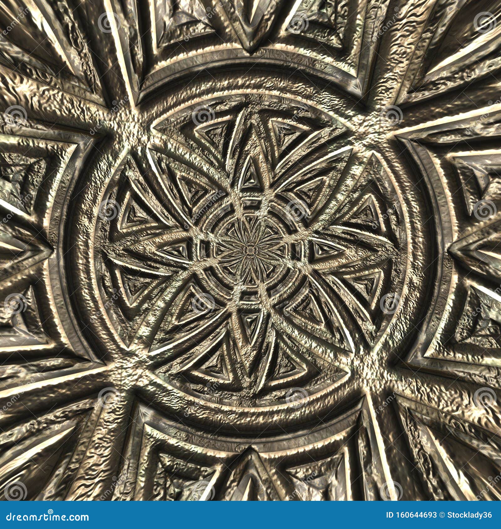 3D Render of Abstract Object Tile Stock Illustration - Illustration of ...