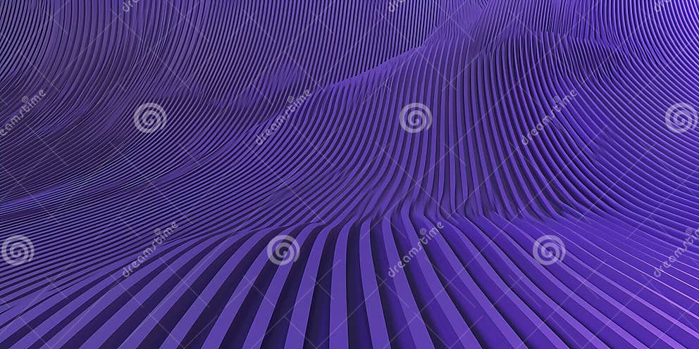Abstract Purple Waves: 3D Rendered Geometric Pattern Background Texture ...