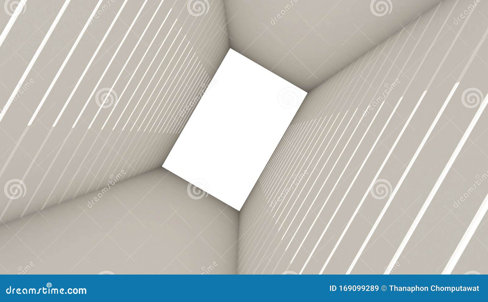 3d Render of Abstract Rectangle Shape Stock Illustration - Illustration ...
