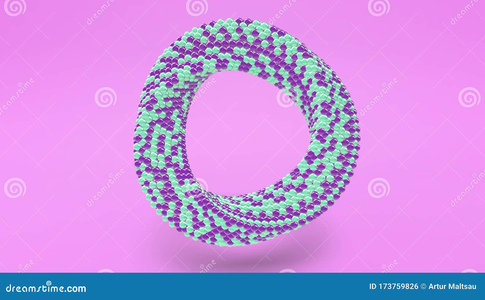 3d Render Abstract Ring Rotating. Moebius Ring. White Clean Rings ...