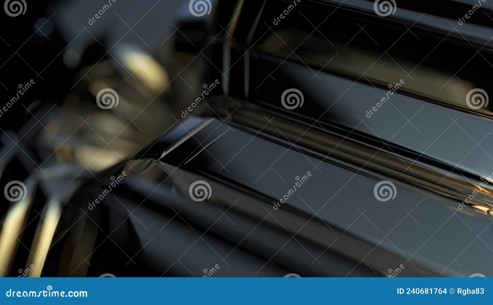 Abstract Metal Surface Illuminated by Light Stock Illustration ...