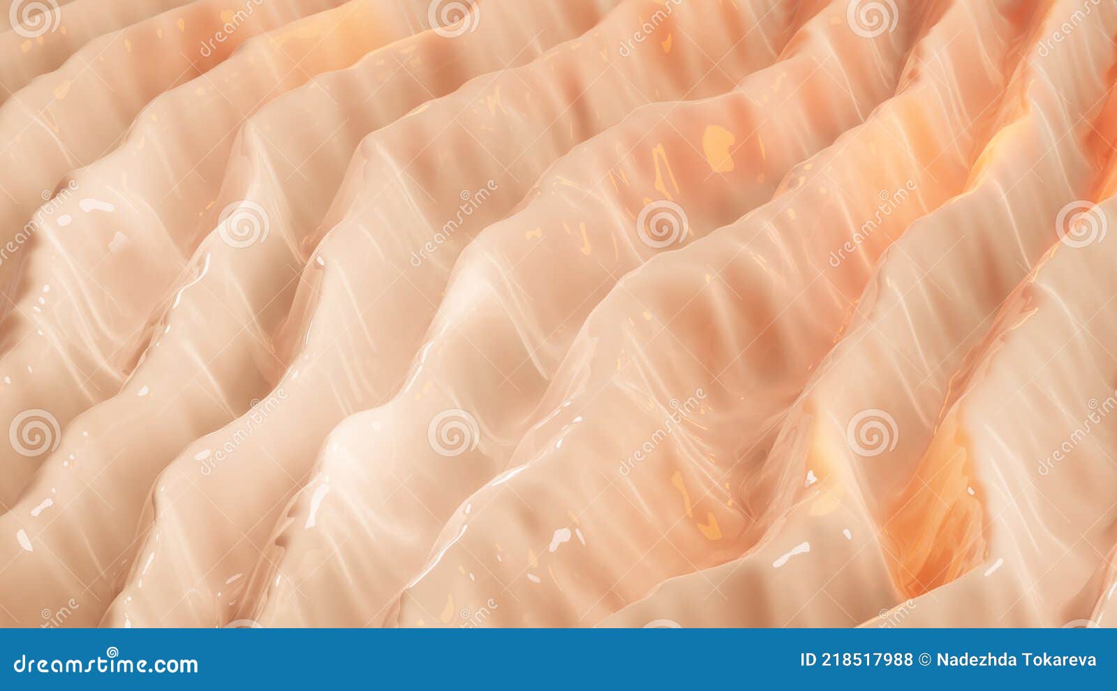 3d Render Abstract Wave Background Stock Illustration - Illustration of ...