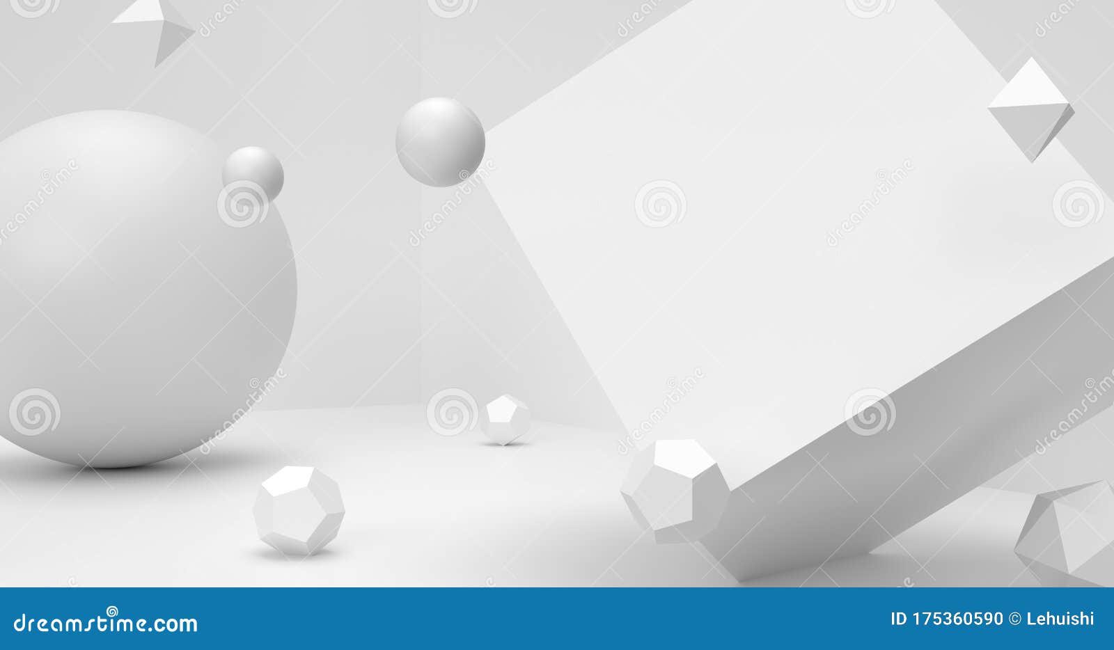 3d Render Abstract White Background Stock Illustration - Illustration ...