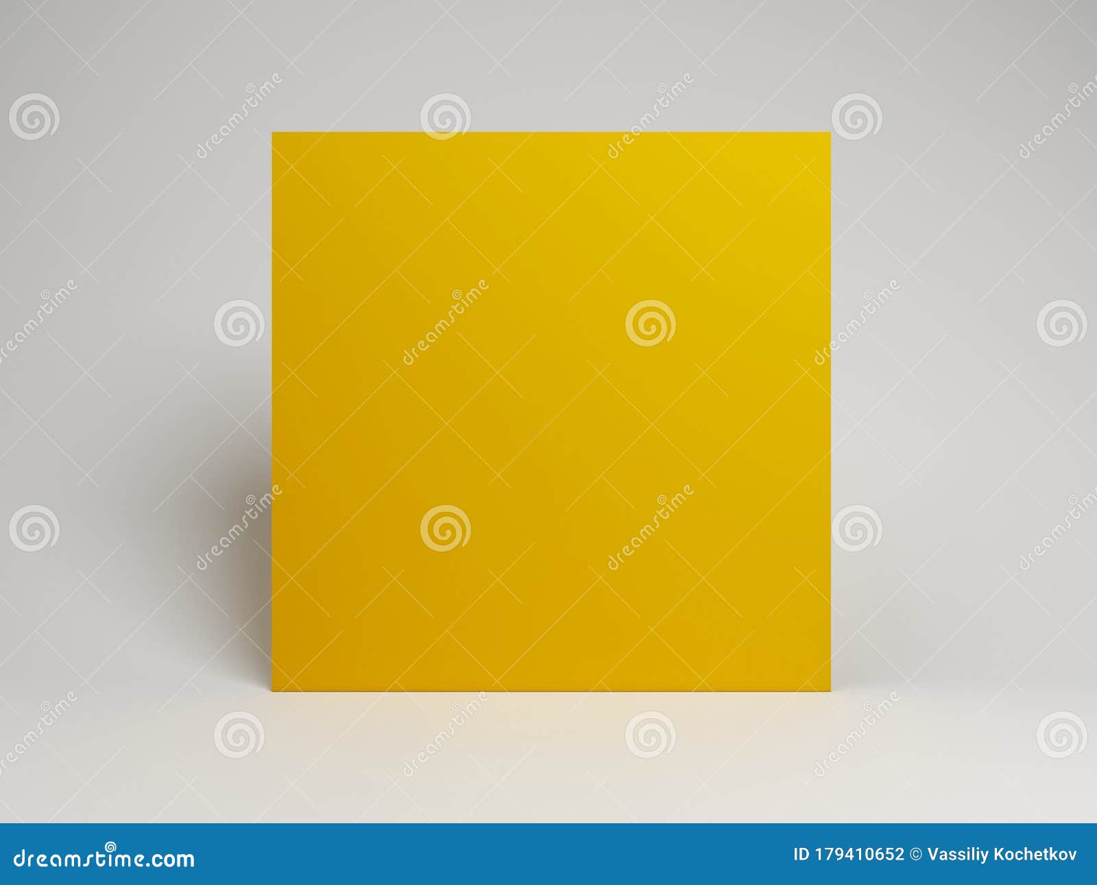 3D Render of Abstract Yellow Composition. Minimal Studio Stock ...