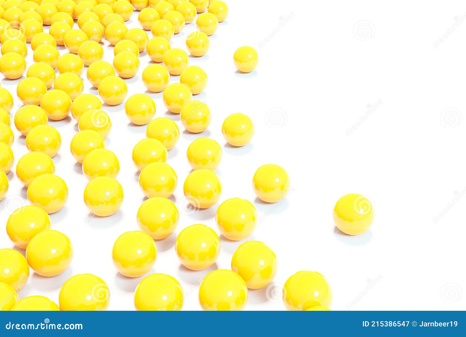 3d Render of Abstract Yellow Spheres Ball , Abstract Composition ...