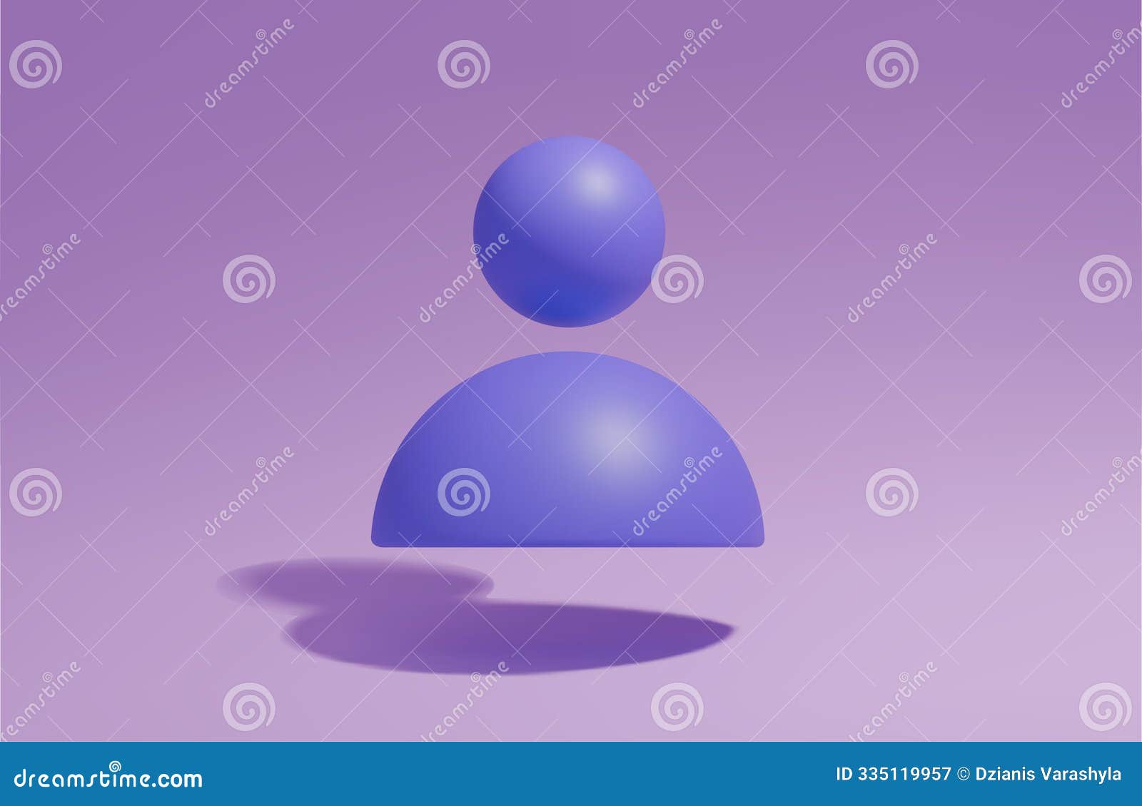 3D Render Account Name User Subscriber. Stock Illustration ...