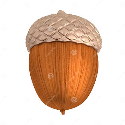 3d render of acorn stock illustration. Illustration of render - 40044185
