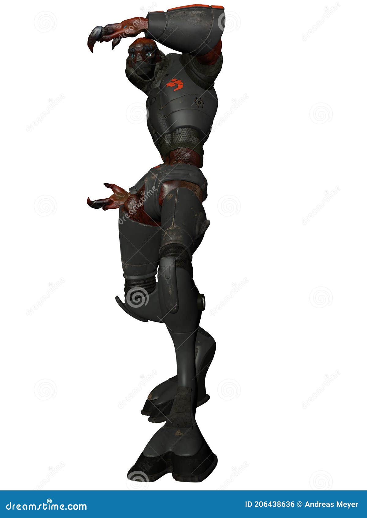 3d Render of a Alien Figure Stock Illustration - Illustration of ...