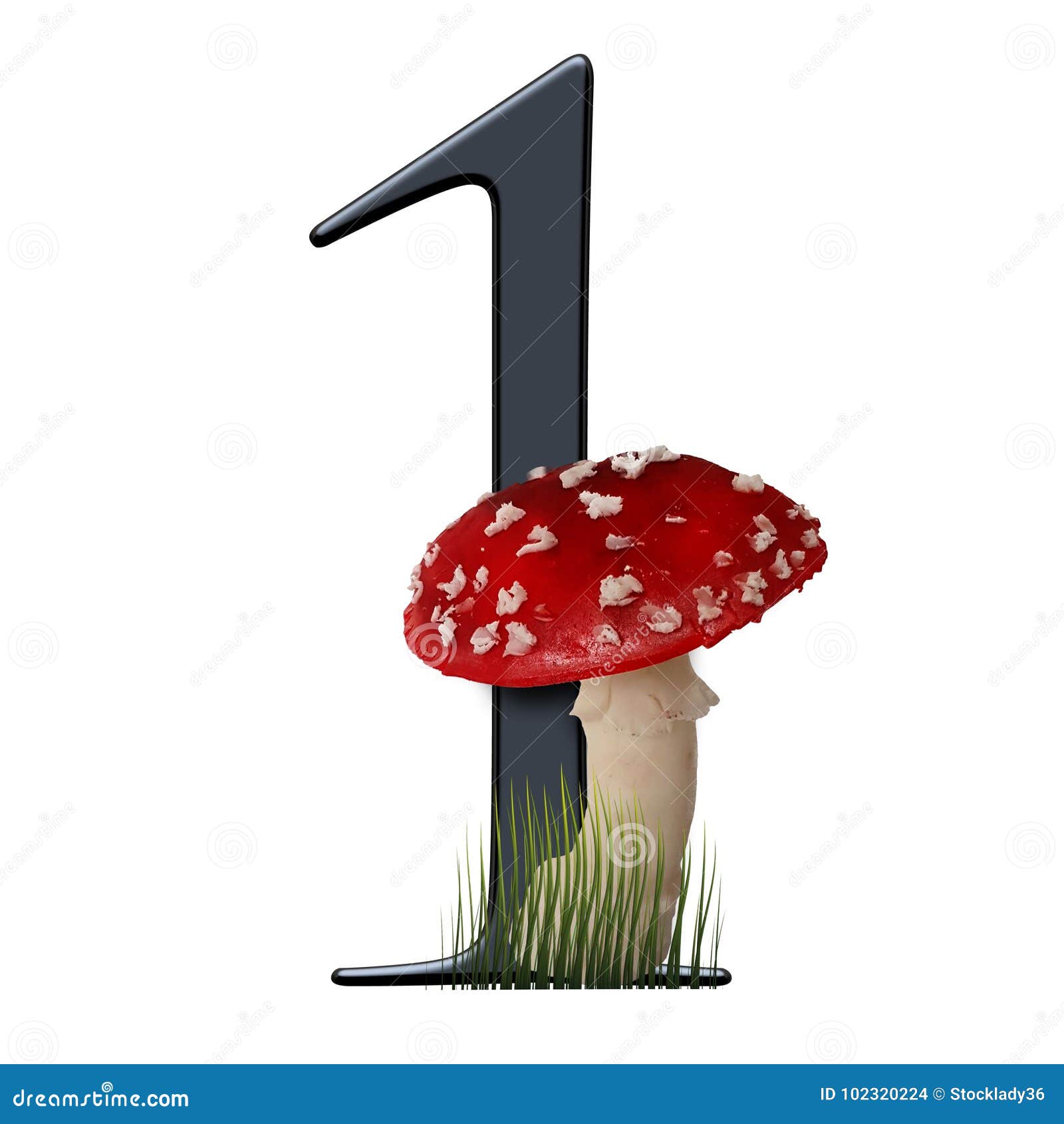 3D Render of Red Toad Number Stock Illustration - Illustration of ...
