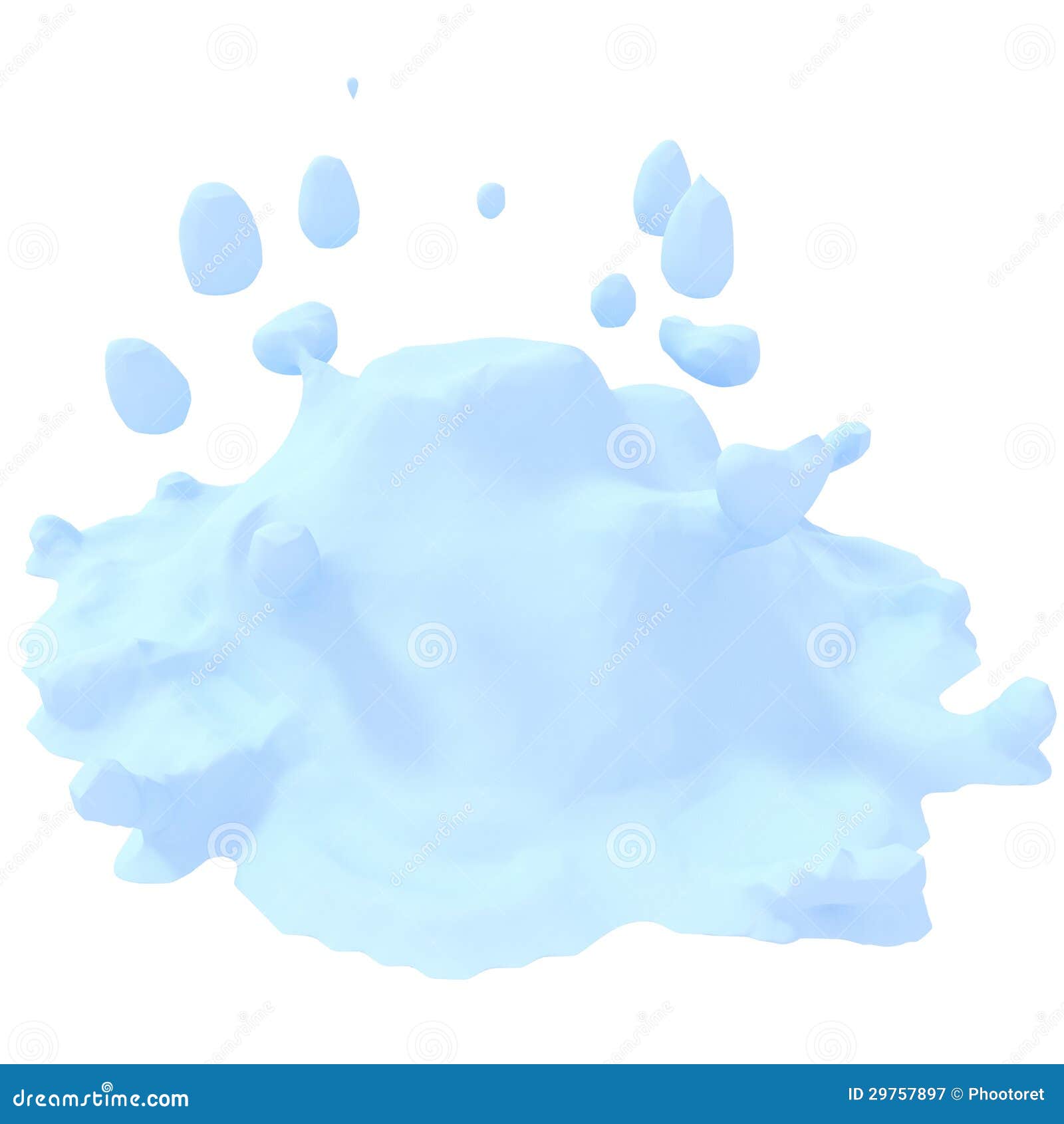 Light Blue Water Splash stock illustration. Illustration of impact ...