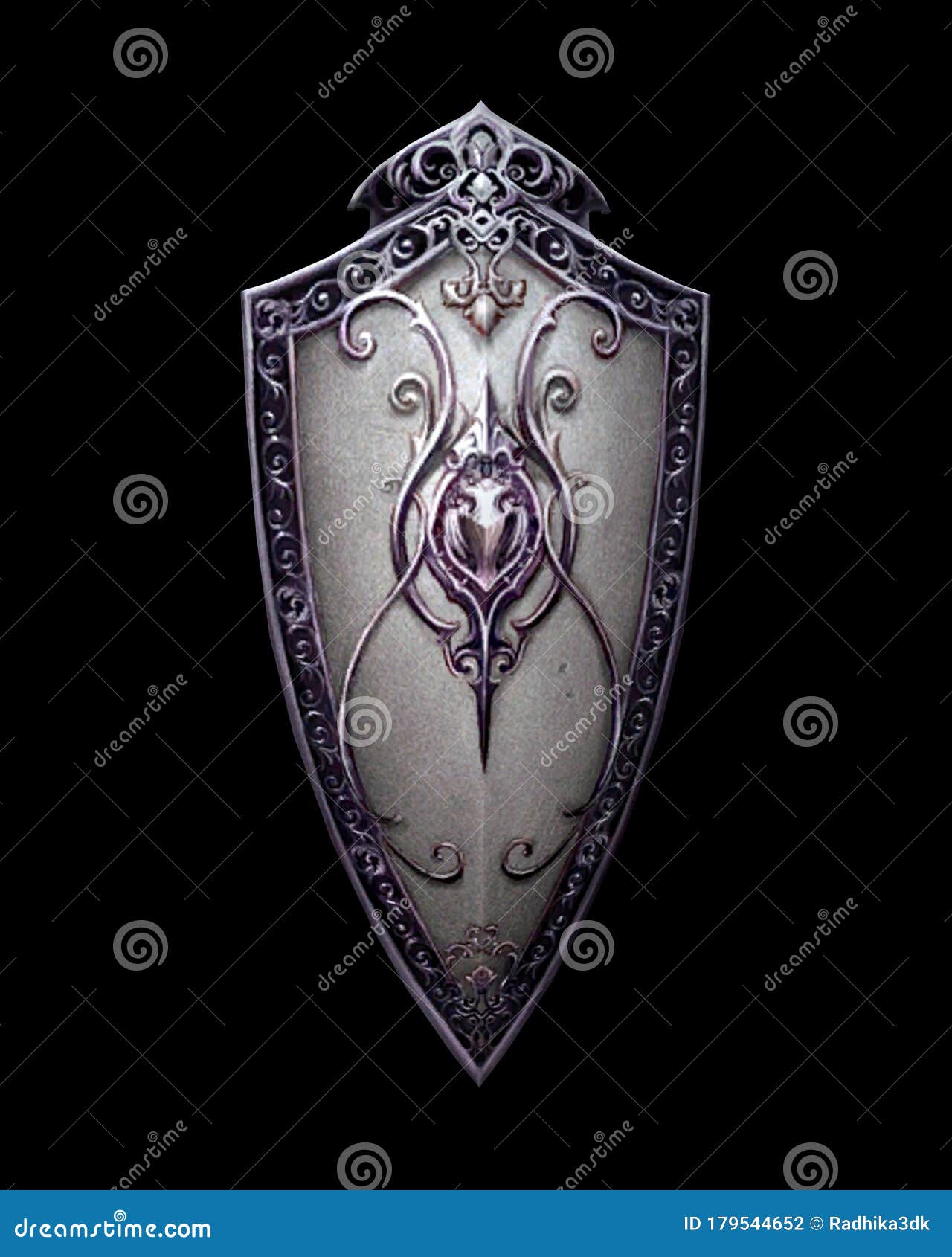 Ancient Shield Weapon for Safety in War Stock Illustration ...