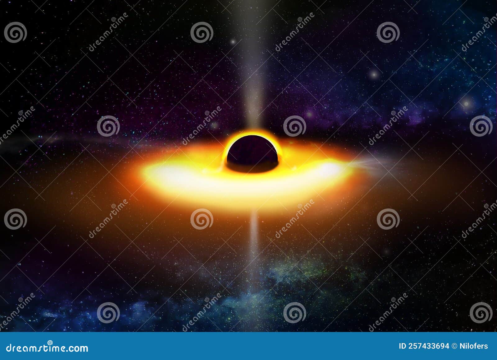 3d Render Animation And Illustration The Largest Known Supermassive Black Hole Its Science