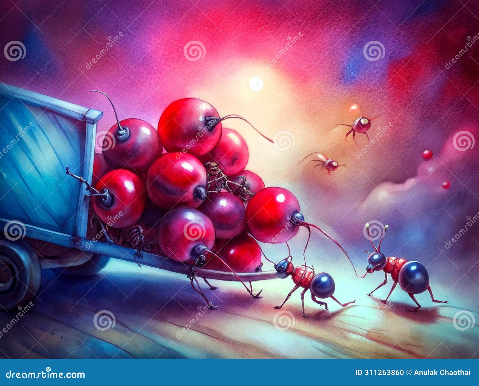 3d Render of an Ant in a Cave. 3d Illustration AI Generated Stock ...