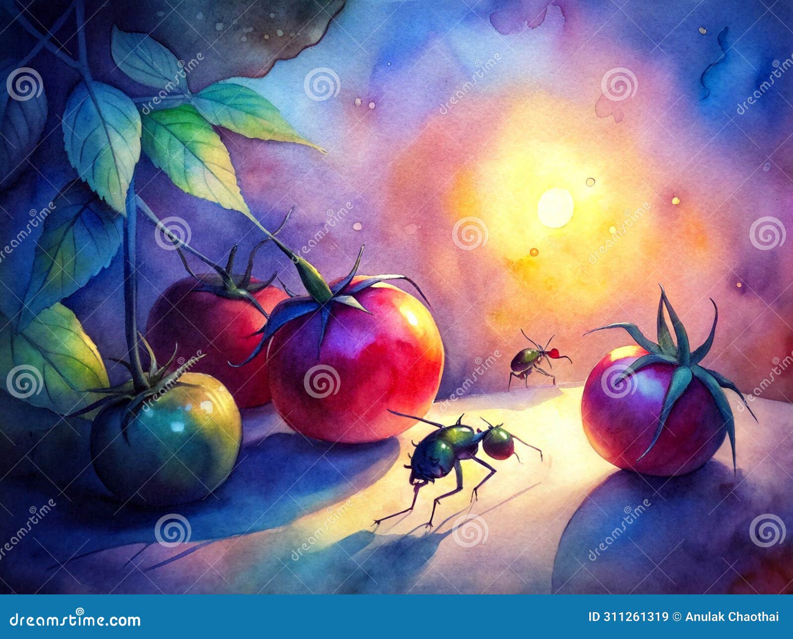 3D Render of an Ant in a Cave. 3D Illustration Stock Illustration ...