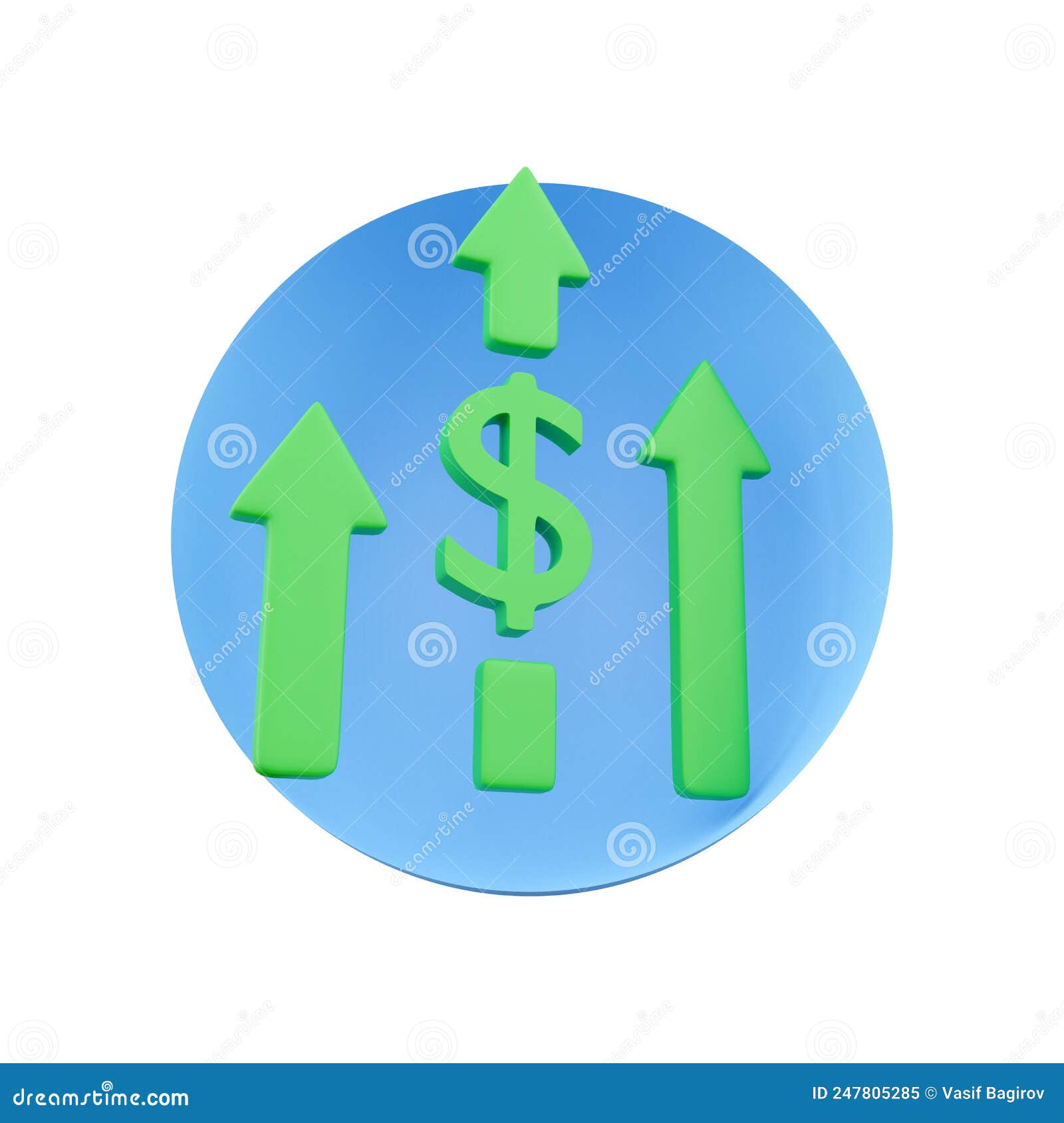 3d Render Arrow Chart Going Down The Coins Stacks Royalty-Free ...