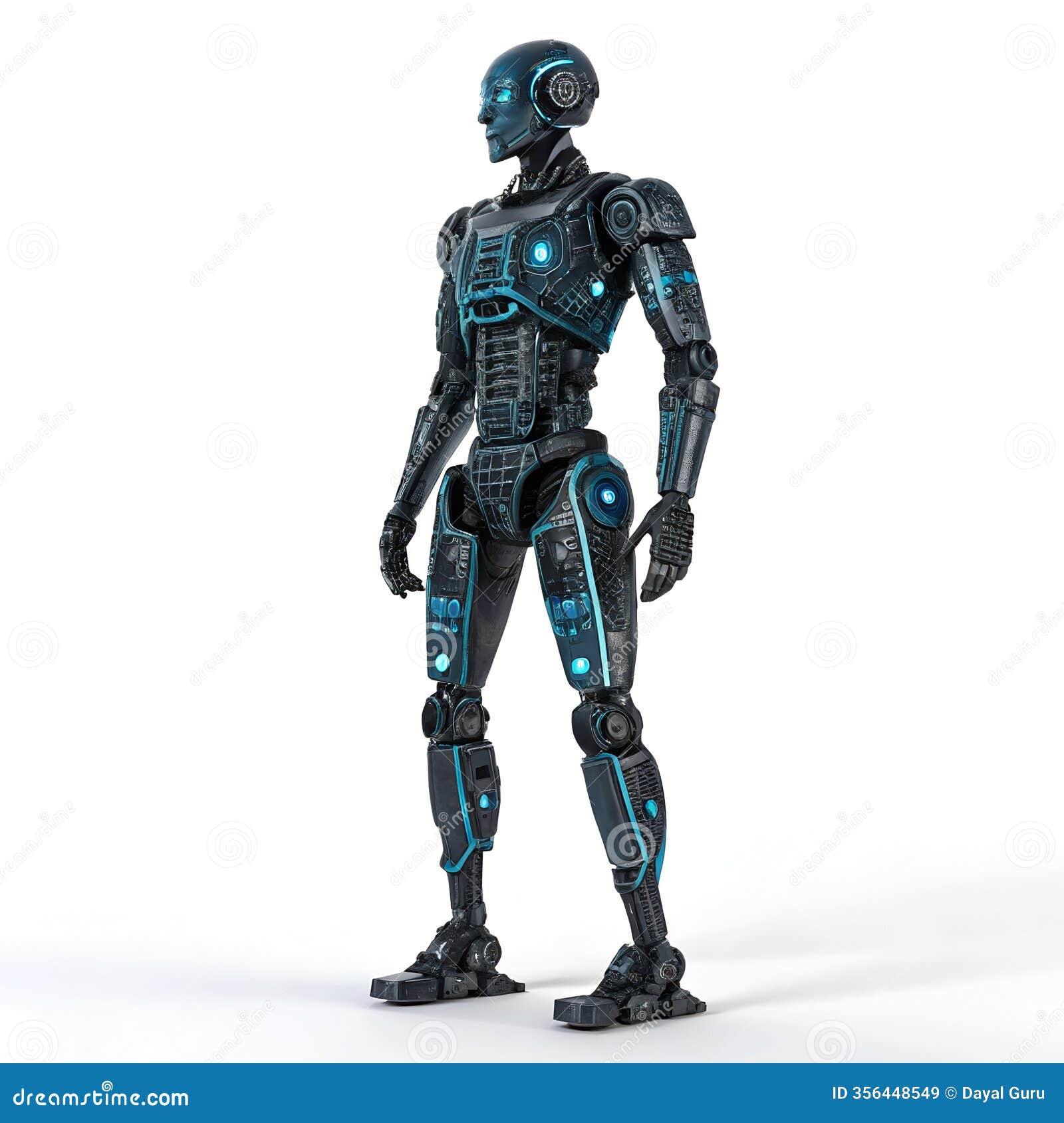 3D Render AI. Artificial Intelligence Concept. Ai Digital Brain ...