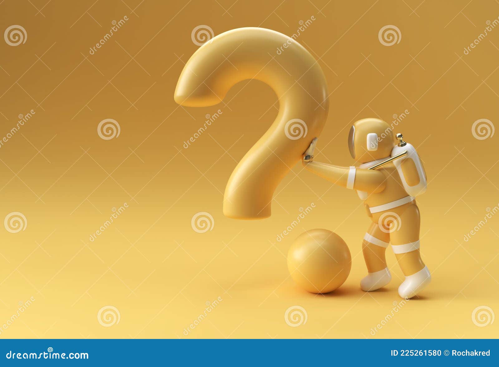 3d Man Is Pushing The Question Mark Button Cartoon Vector ...