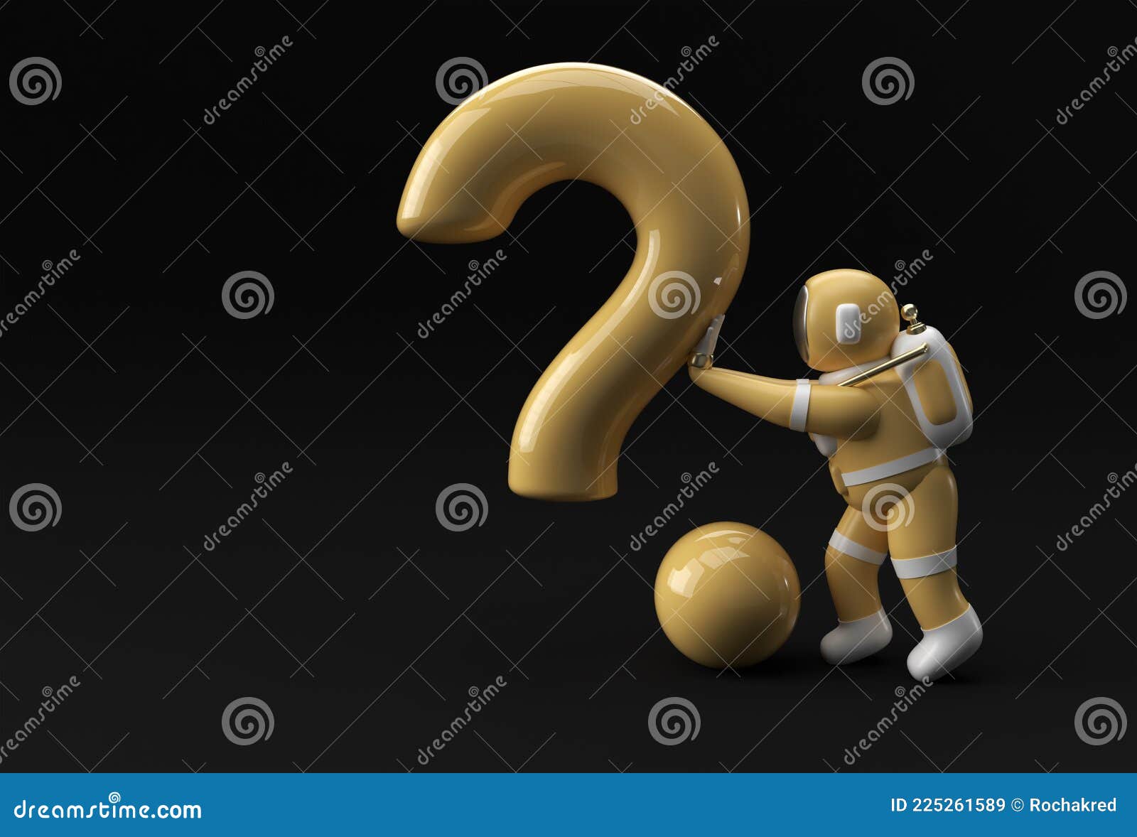 3d Man Is Pushing The Question Mark Button Cartoon Vector ...