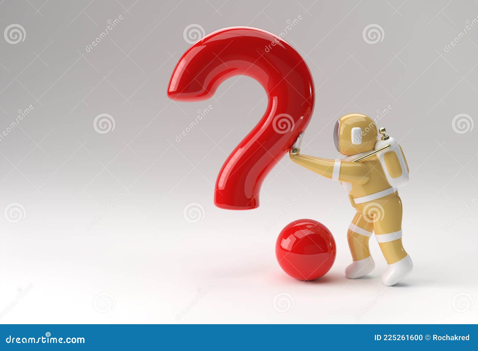 3d Man Is Pushing The Question Mark Button Cartoon Vector ...