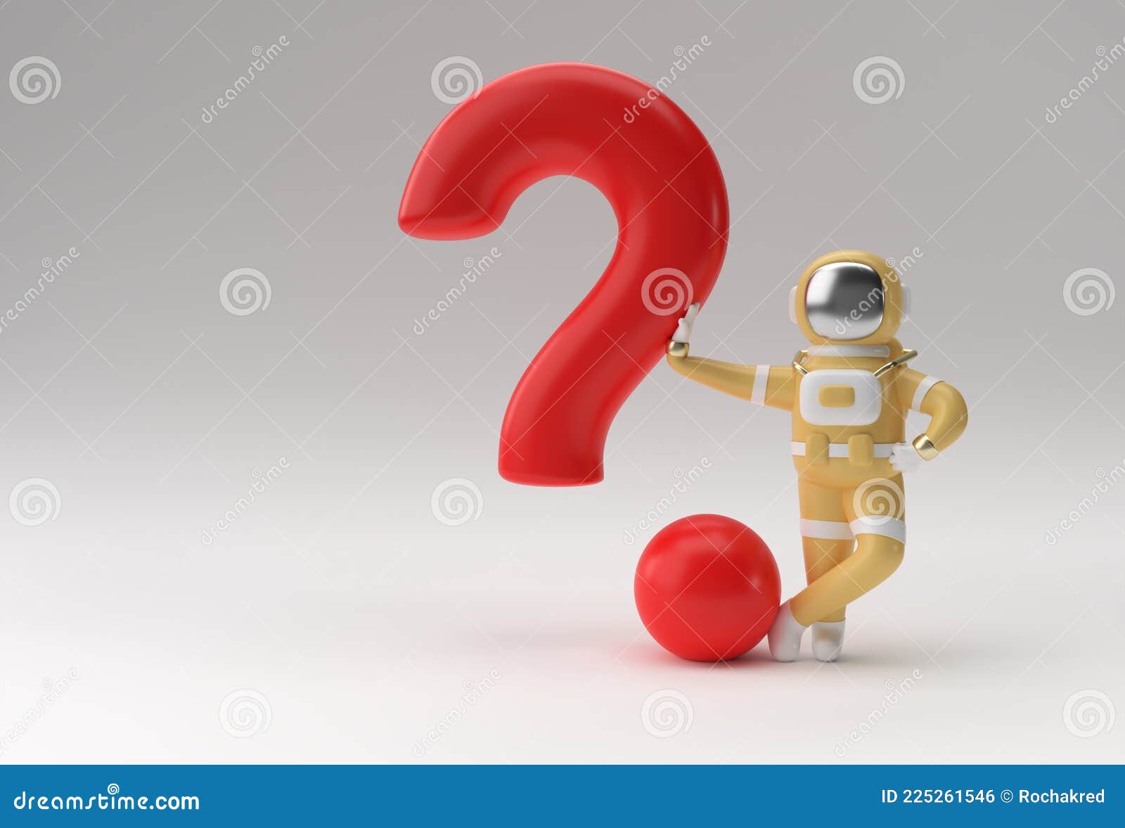 Astronaut With Question Mark Think, Disappointment, Tired Caucasian ...