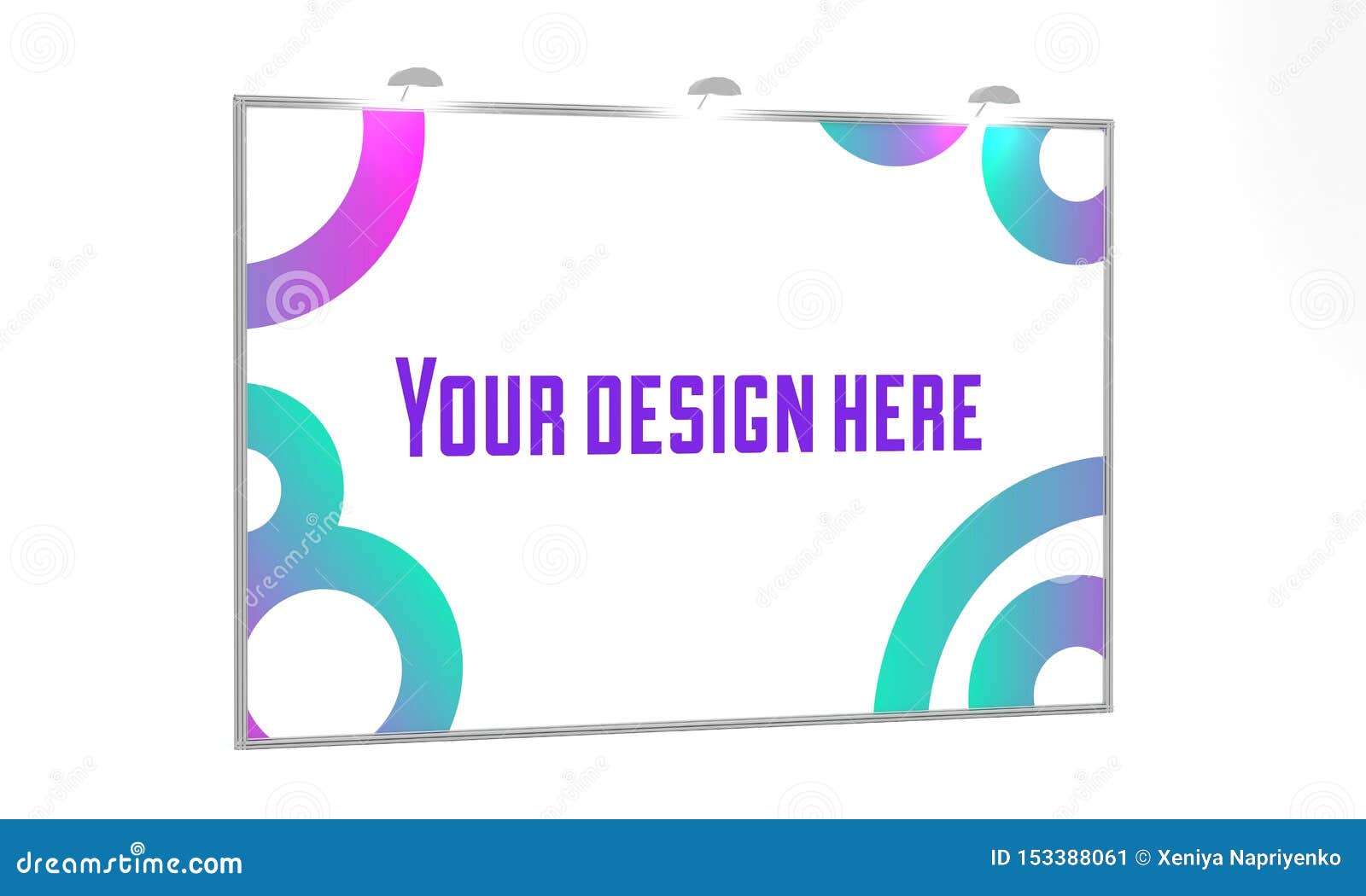 3d Render 2x3 Backdrop Mockup. Realistic Isolated Template for You ...